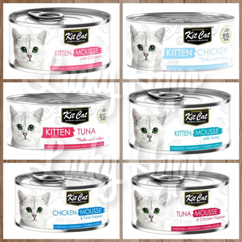 Jual Catfood Kaleng KIT CAT Deboned Kitten & Mousse Variant 80gr ...
