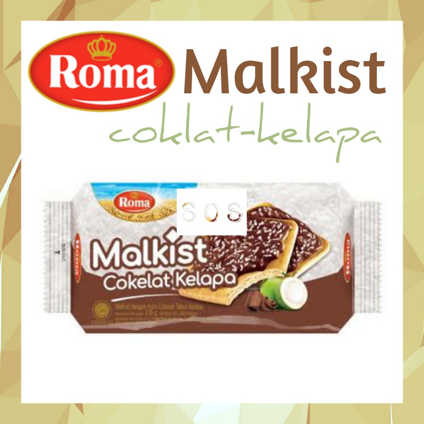 Jual 《OS3》 Malkist Coklat Kelapa Roma kue | Shopee Indonesia