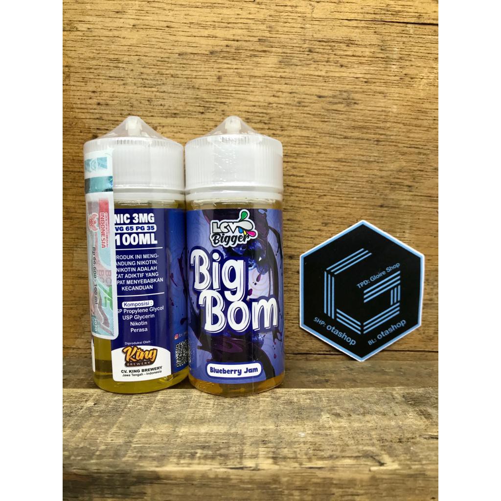 Jual 100ml - Lcv Bigger Big Bom Blueberry Jam 100ml 3mg 6mg liquid vape ...