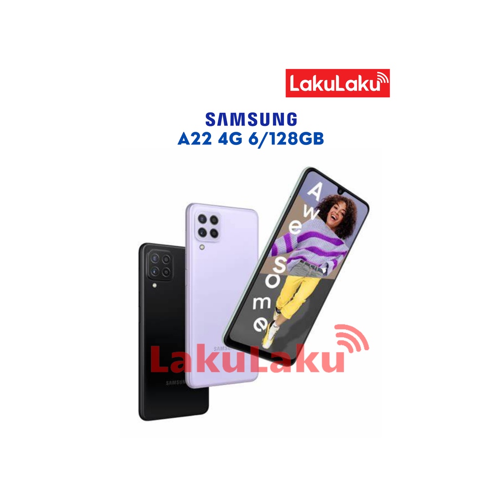 Jual SAMSUNG GALAXY A22 LTE 6/128GB GARANSI RESMI | Shopee Indonesia