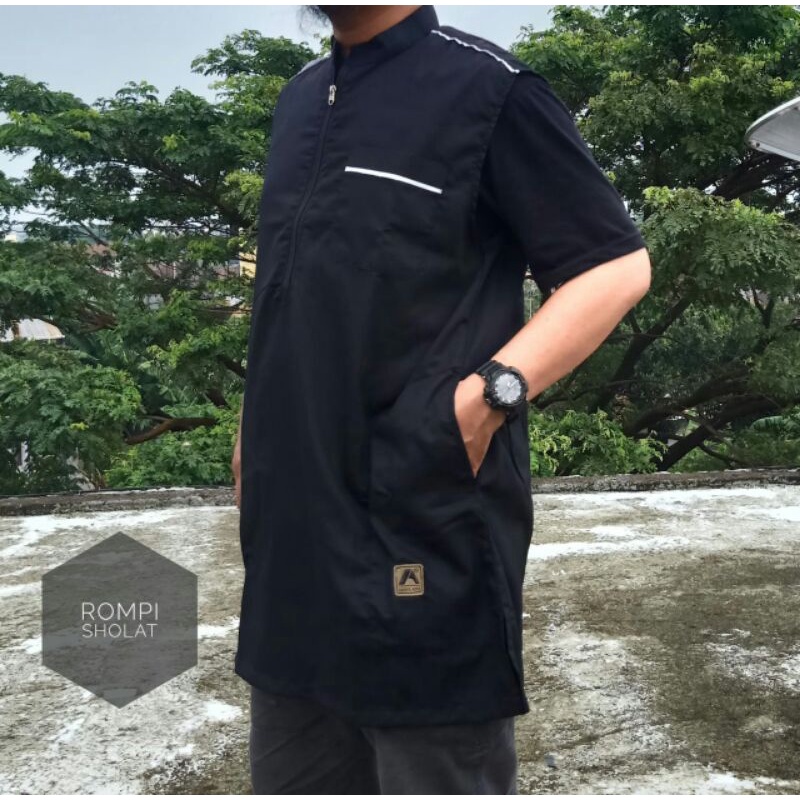 Jual Rompi Sholat Pria Bahan Cotton Toyobo Basith Rosal Kurta | Baju ...