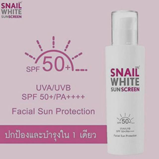 Jual Snail white Sun Screen 51 ML | Shopee Indonesia