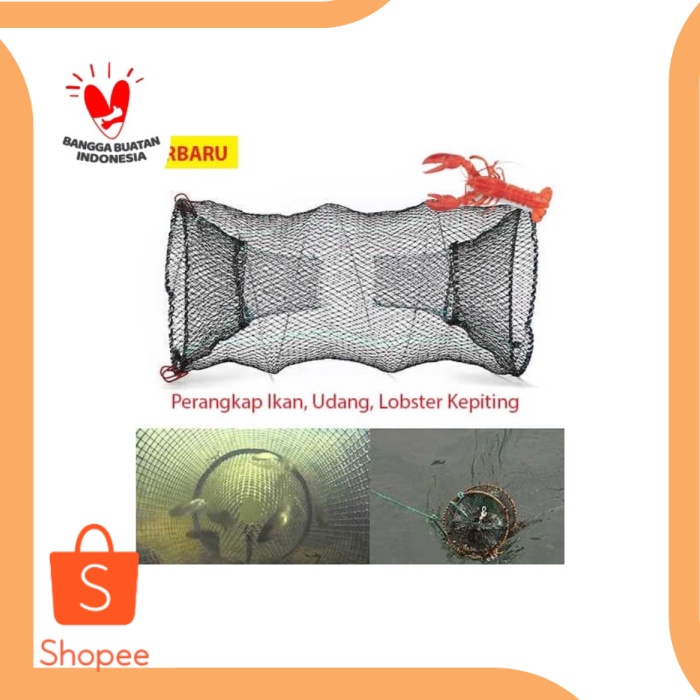 Jual Perangkap ikan perangkap Lobster bubu ikan 45 x 25CM limited stock ...