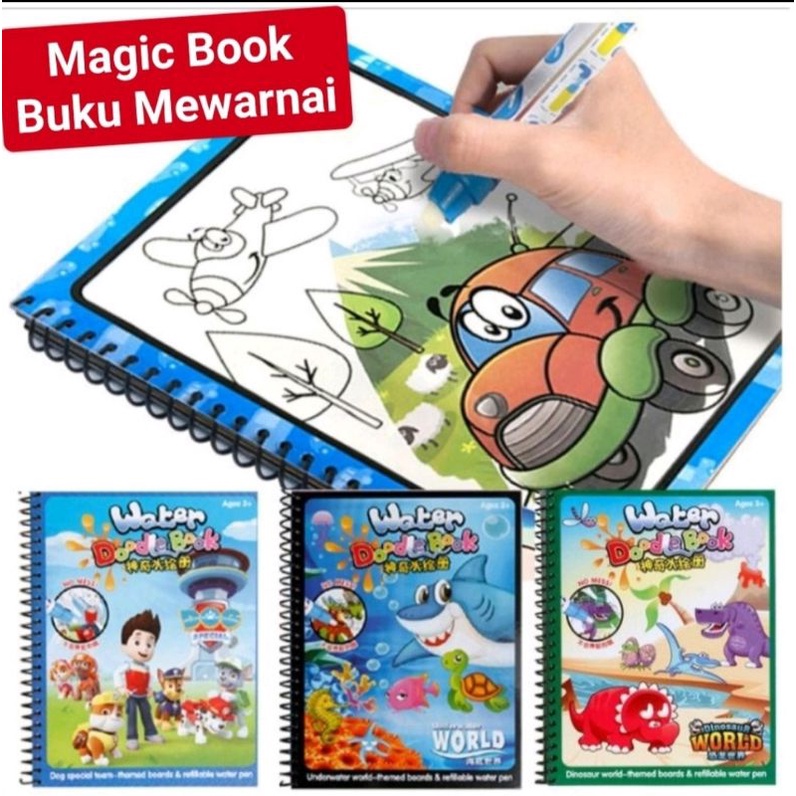 Jual L322 HV S2082 MAGIC WATER BOOK / WATER DRAWING / BUKU MEWARNAI ...