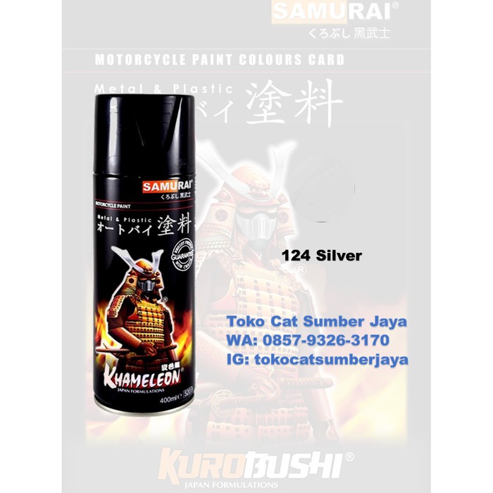 Jual Cat Semprot Samurai Paint Standar Colour (124 Silver) | Shopee ...