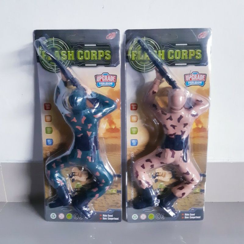Jual Mainan Tentara Merayap & Menembak Baterai - Army Batre Anak ...