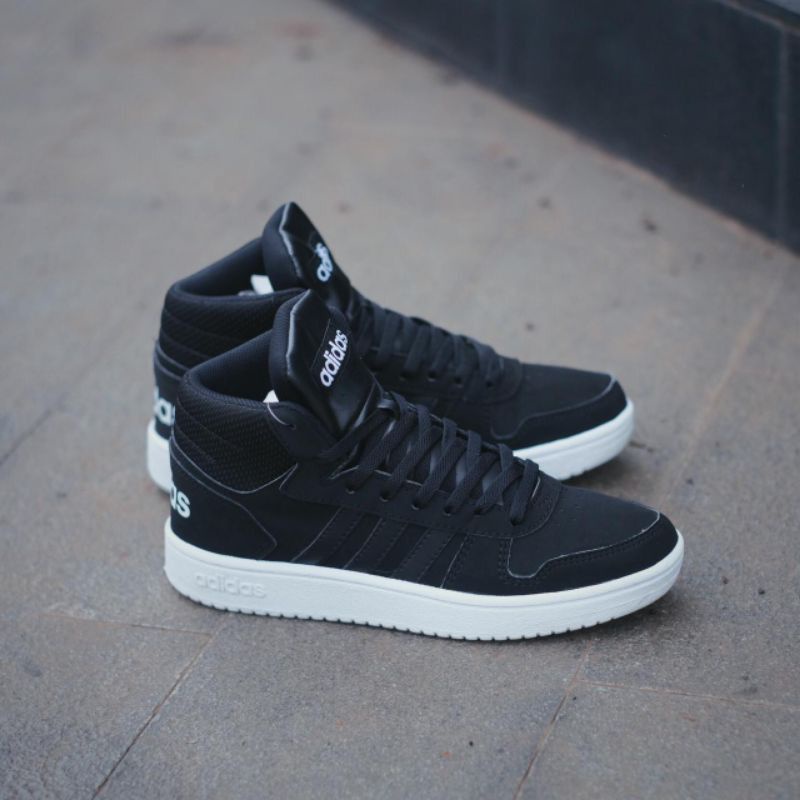 Jual ORIGINAL SEPATU ADIDAS HOOPS BLACK | Shopee Indonesia