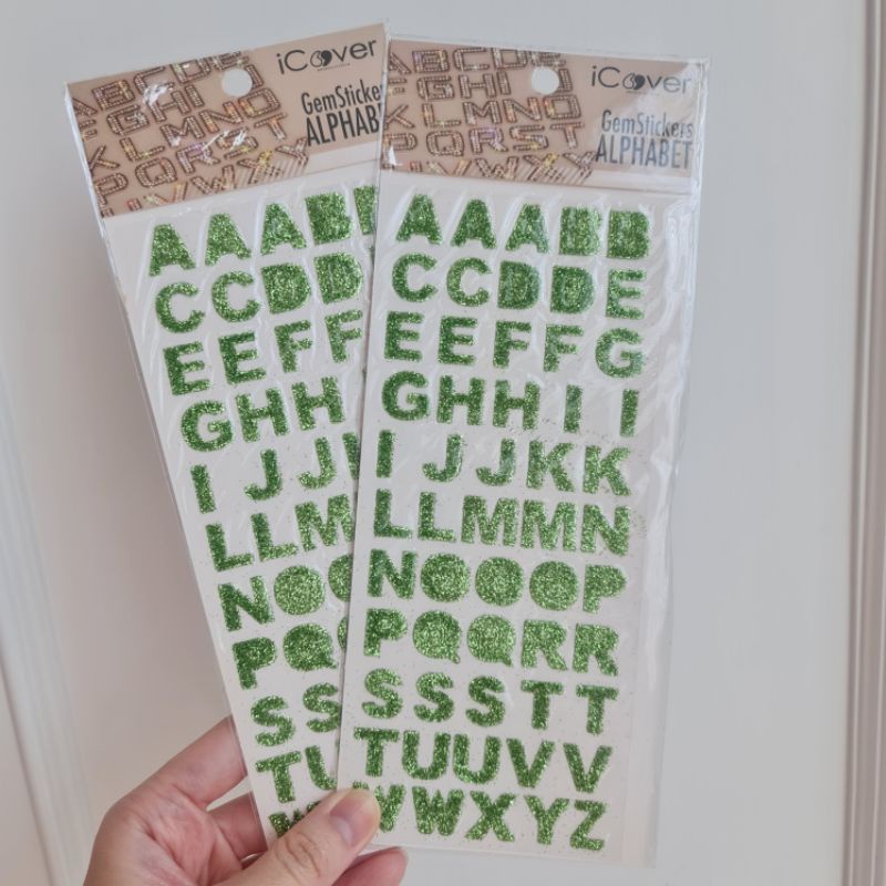 Jual Green Glitter Sticker Deco Stickers Manik Hijau Kilau Kilap ...