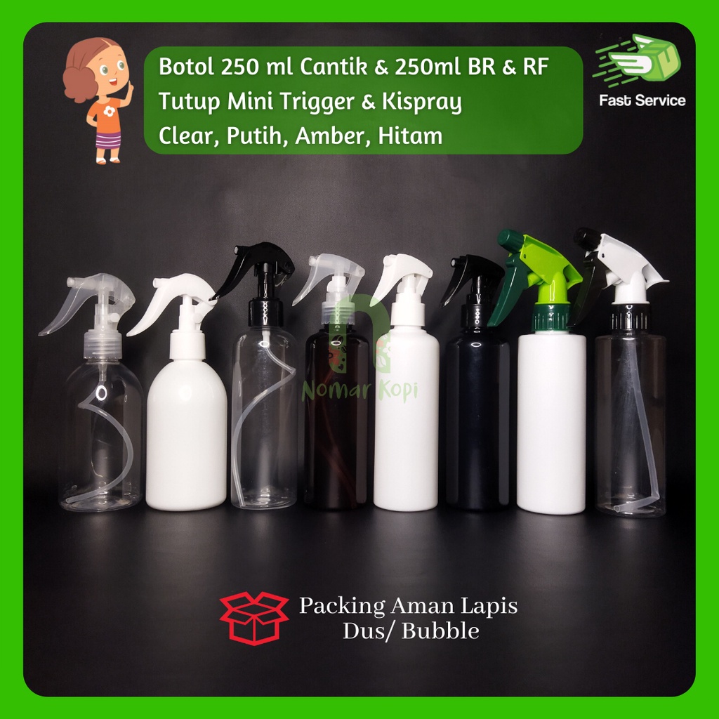 Jual BOTOL 250ml BR AMBER TRIGGER BEBEK PET TEBAL PET TEBAL HANDSANITIZER PARFUME KOSMETIK Neck ...