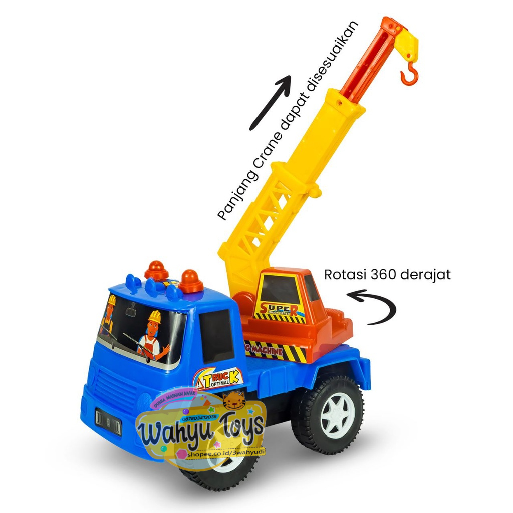 Jual Mainan Mobil Crane Aneka Mainan Mobil Truck Konstruksi MAINAN ANAK ...