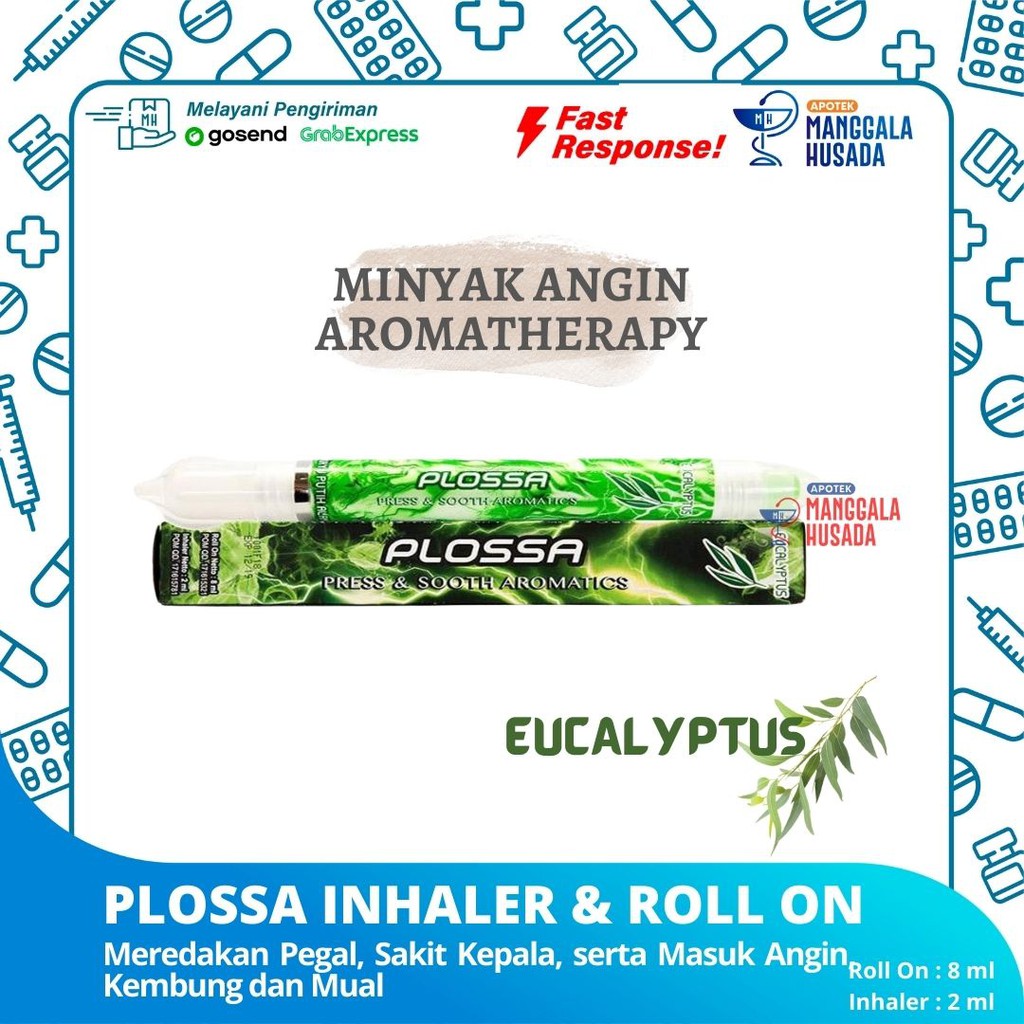 Jual PLOSSA EUCALYPTUS ROLL ON + INHALER 10 ML | Shopee Indonesia