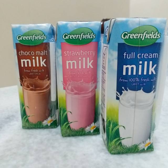 Jual Susu Greenfields UHT 250ml All Variant 1 carton isi 24 pcs khusus ...