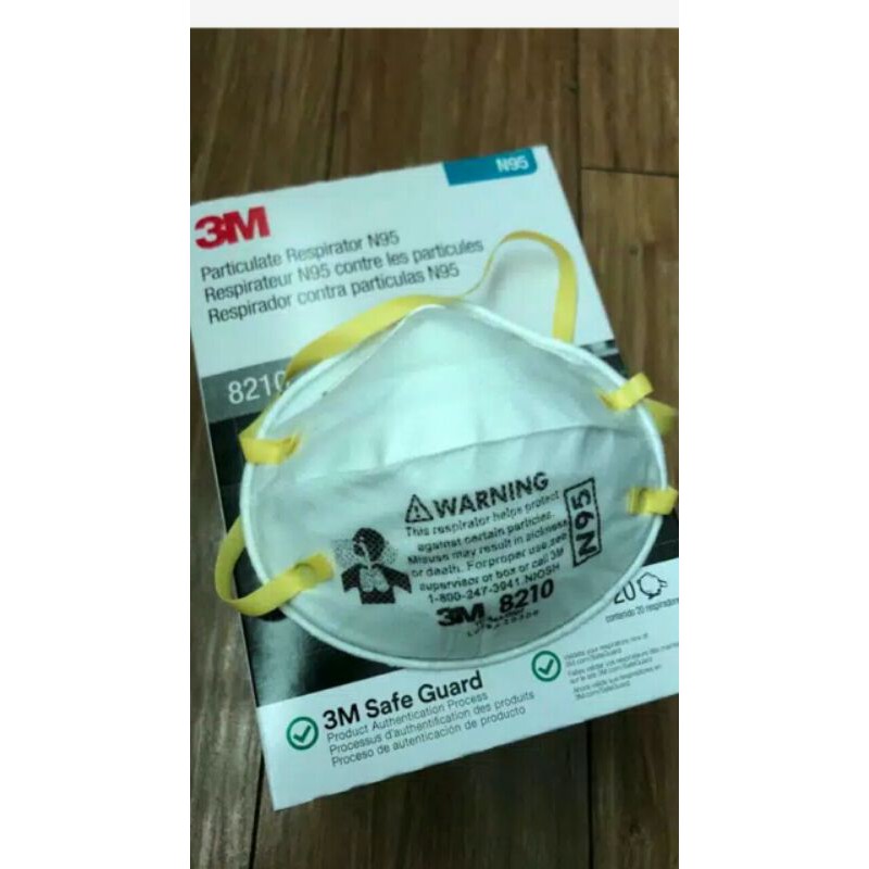 Jual Masker 3M 8210 N95 Holo Original ( 1 box isi 20 Pcs) | Shopee Indonesia