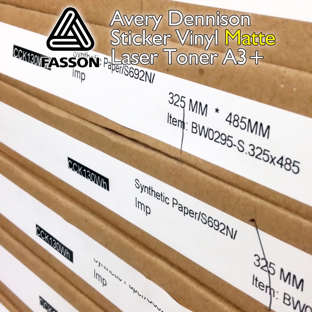 Jual FASSON Avery USA - Sticker Vinyl Laser Print A3+ Stiker Anti anti ...