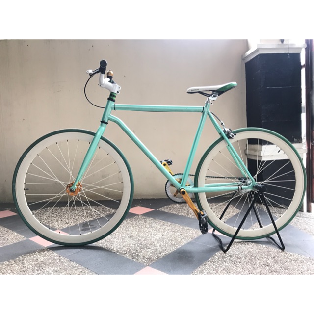 Jual Sepeda Fixie Bekas Hijau Tosca | Shopee Indonesia