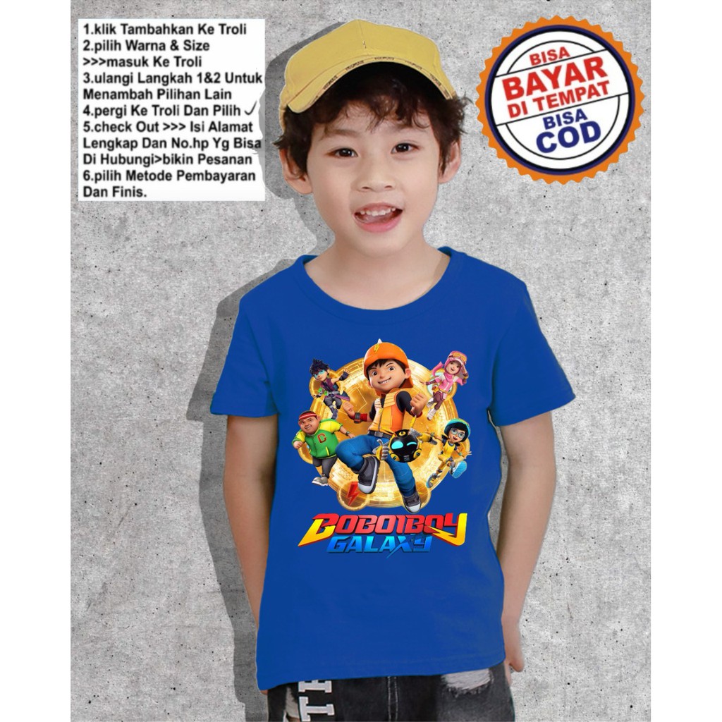 Jual baju kaos boboiboy anak|baju boboiboy solar|baju boboiboy anak ...