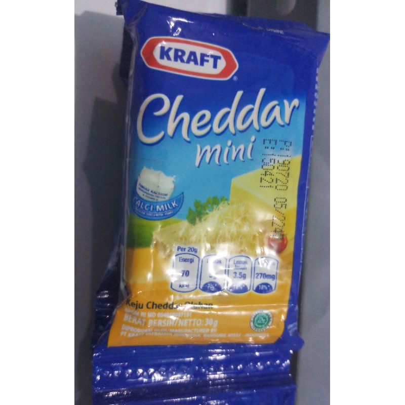 Jual Keju Kraft Cheddar Mini 30gr | Shopee Indonesia