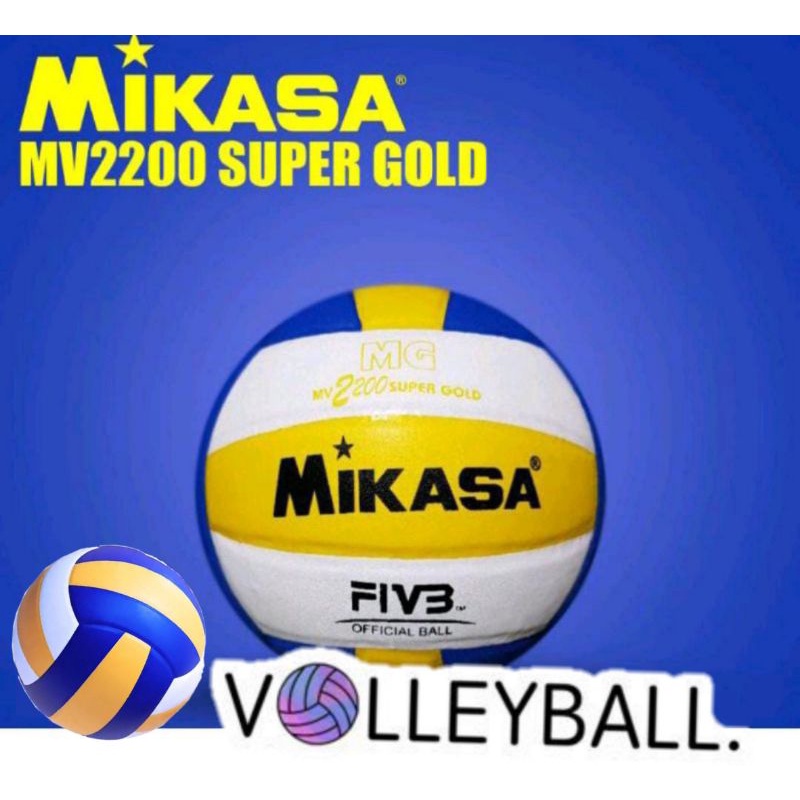 Jual BOLA POLI MIKASA 2200 SUPERGOLD PREMIUM PRESS SPON PLASTIK TEBAL ...