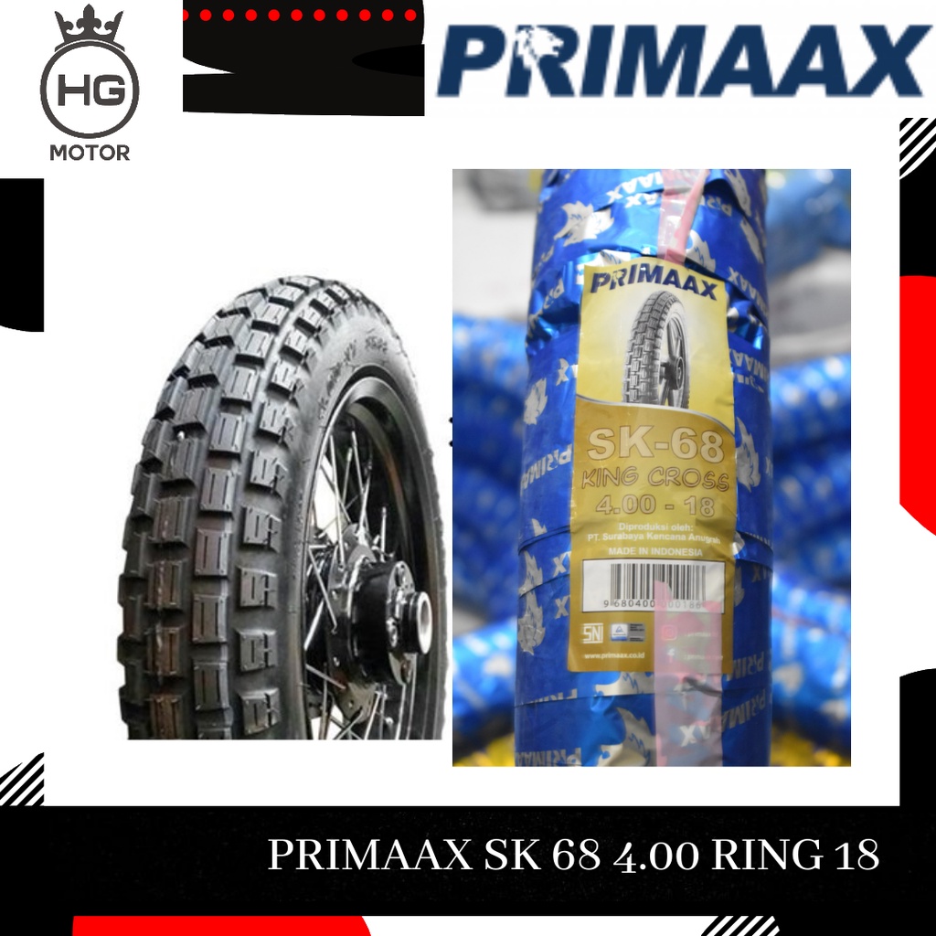 Jual PRIMAAX PRIMAX Ban Luar semi Trail SK 68 4.00 Ring 18 Tube Type ...
