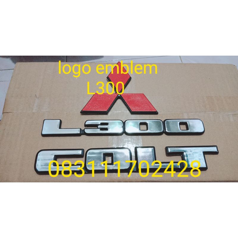 Jual logo emblem L300 colt 1 L300 1 segitiga berlian 1 dapet 3 biji ...