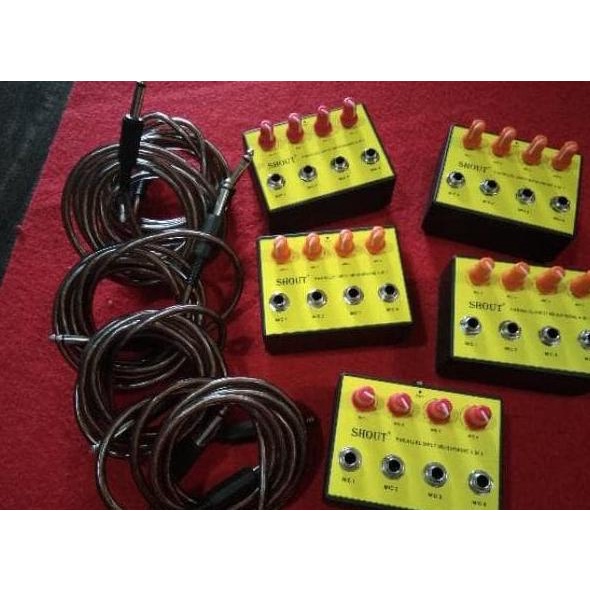 Jual ready Parallel / Paralel Input Mic / Microphone 4 in 1 ( Cabang ...