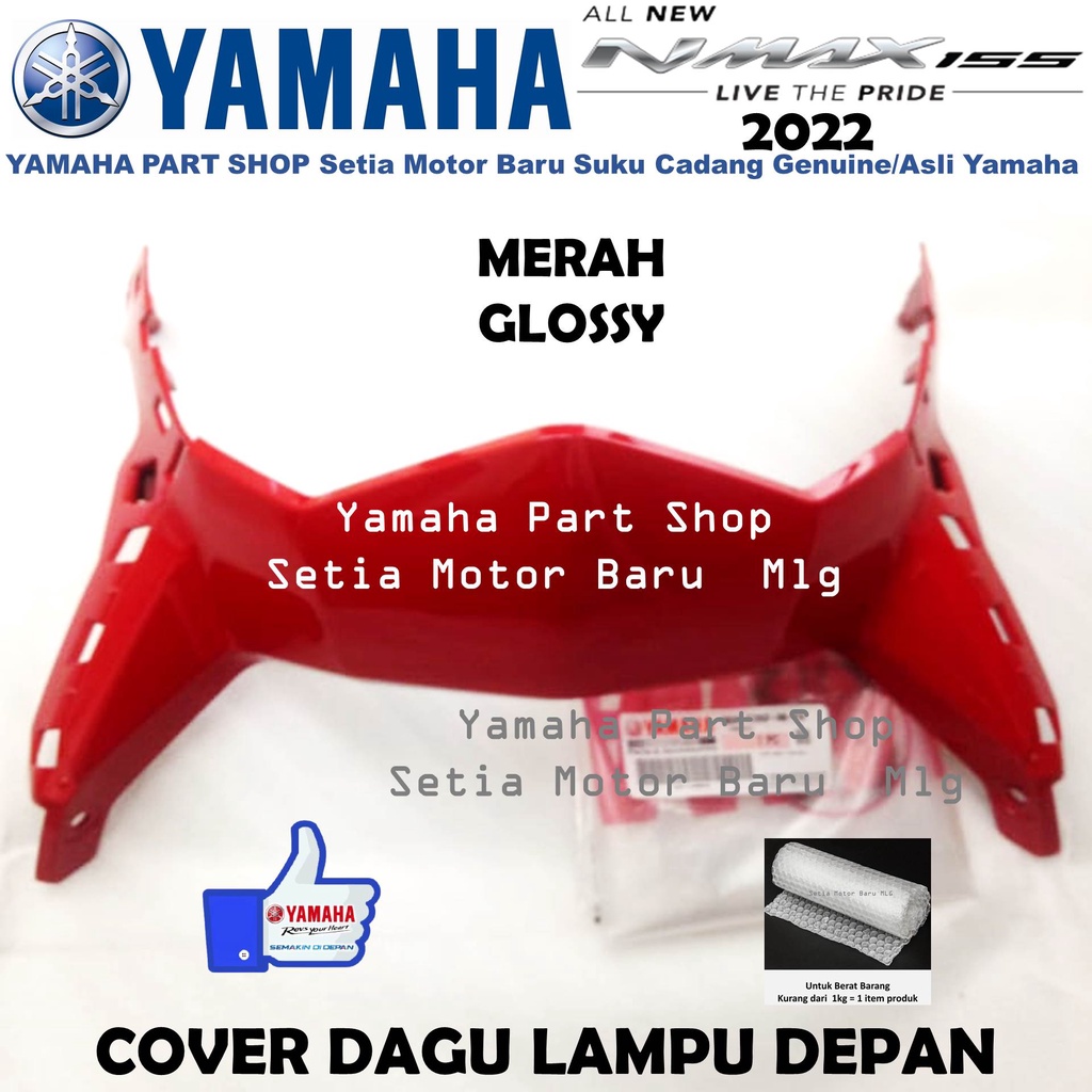 Jual Cover Lampu Depan Dagu All New N Max Nmax 2022 Merah Glossy Red ...