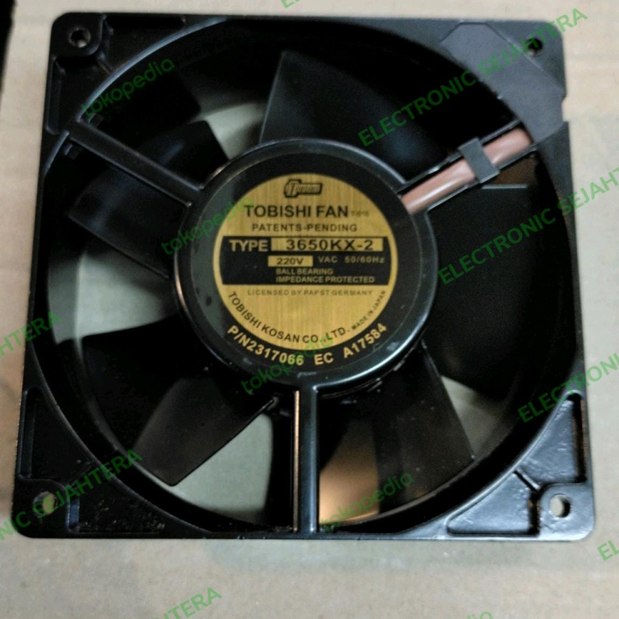 Jual Ac cooling 4inch 3650KX-2 50/60hz 220v daun besi/Tobishi fan ...