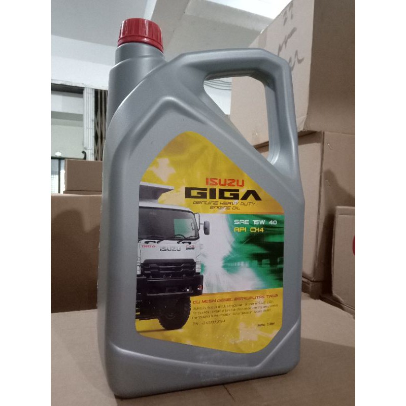 Jual OIL ENGINE ISUZU GIGA 5LITER SAE 15W 40 (API CH4) | Shopee Indonesia