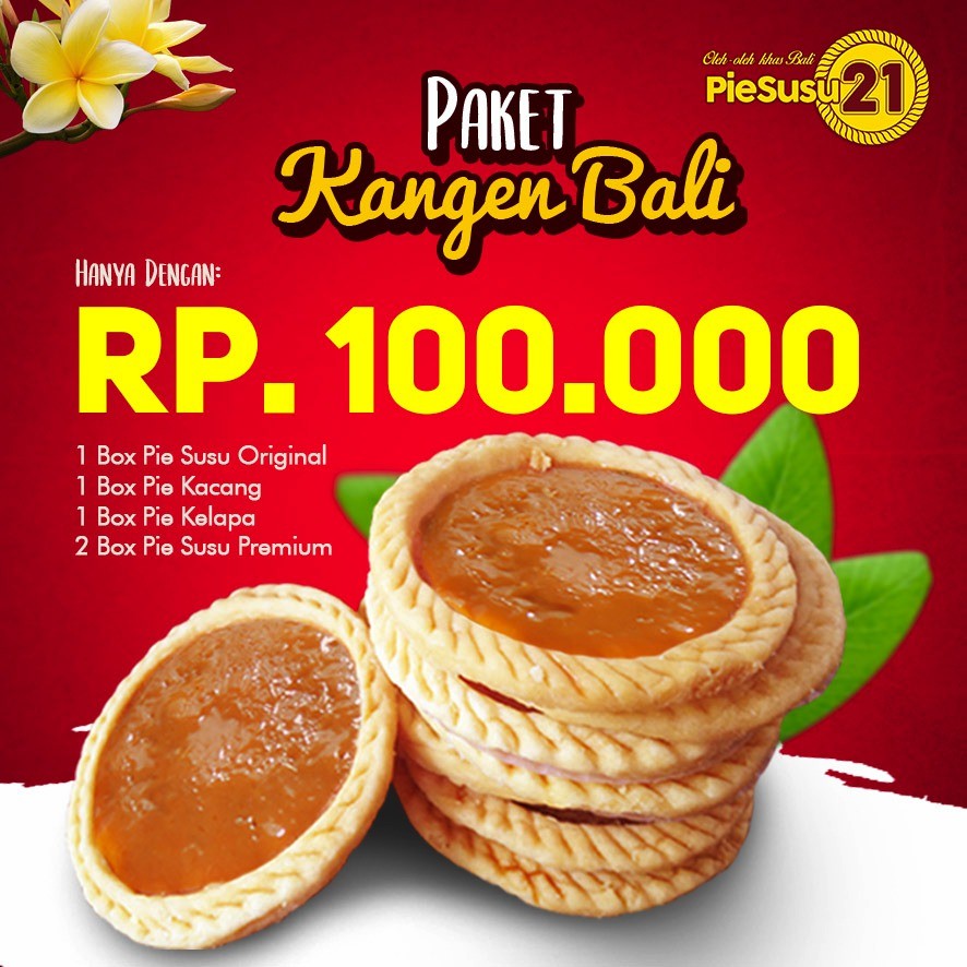 Jual Pie Susu 21 Paket Kangen Bali (5 Box Pie Susu) | Shopee Indonesia