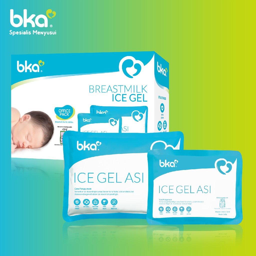 Jual Pendingin Cooler Bag BKA Ice Gel Office Pack Mix 420+160Gr / Ice Gel / Breastmilk Ice Gel ...