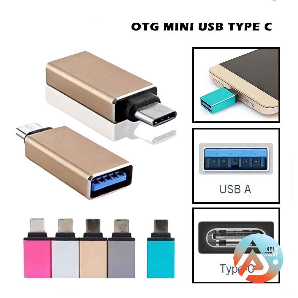 Jual APEN OTG USB Type C Tipe-c Connector To Normal USB Port Converter ...