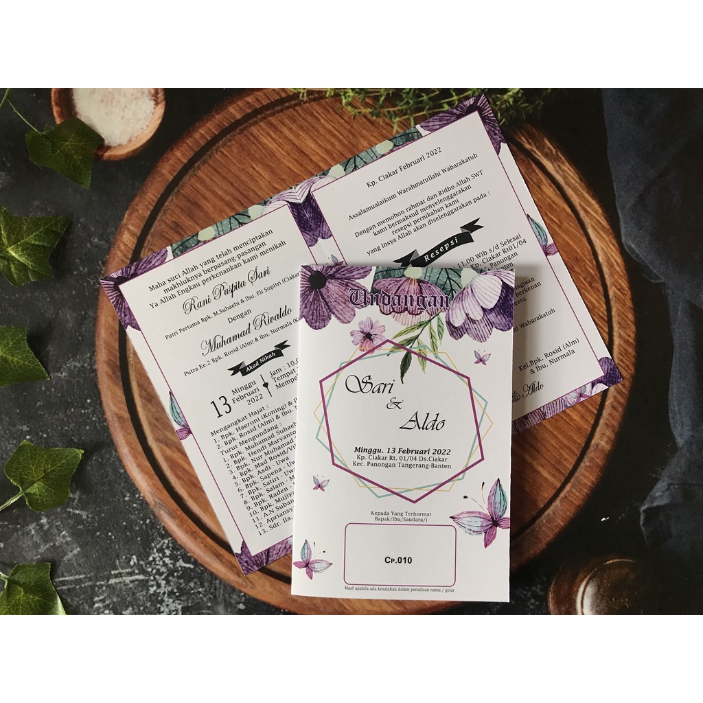 Jual JUAL UNDANGAN MURAH CETAK UNDANGAN PERNIKAHAN UNDANGAN AESTHETIC ...