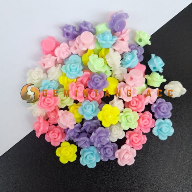 Jual Manik Manik Pastel Mote Akrilik Susu Mote Love, Bintang, Kupu ...