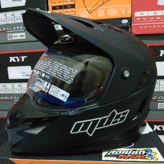 Jual HELM MDS SUPER PRO BLACK DOFF DOUBLE VISOR HELM TOURING MDS ...