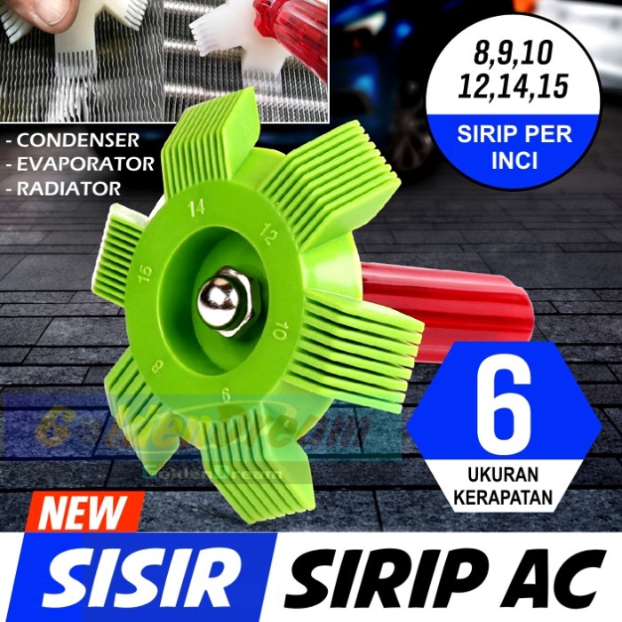 Jual Sisir Sirip Condenser AC Kulkas Pelurus Bilah Radiator Evaporator ...