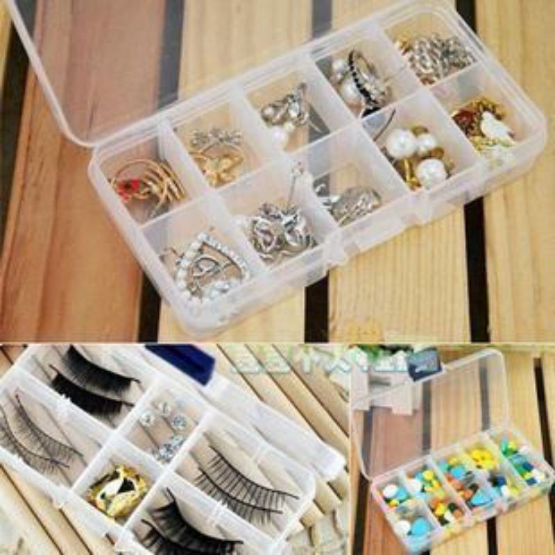 Jual Storage Box Case 10 Sekat / Tempat Kotak Penyimpanan Perhiasan ...