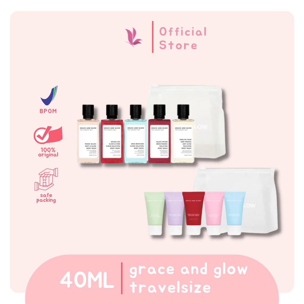 Jual [FREE GIFT][BPOM] Grace and Glow Travel Size Body Serum / Body ...