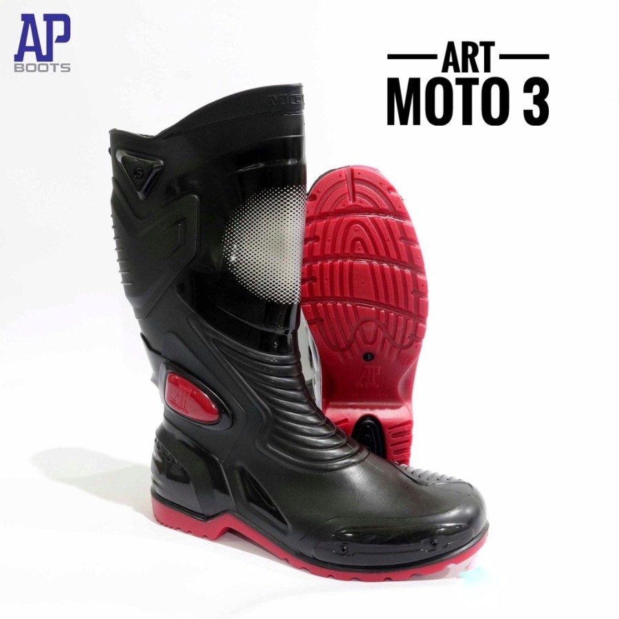 Jual Ap Boots Moto 3 Ukuran 43 Sepatu Bot Safety Boot Karet Original ...