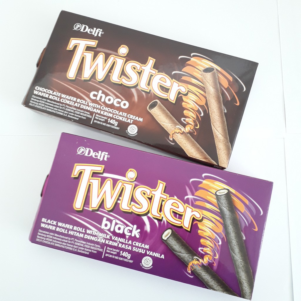Jual TWISTER BLACK VANILLA OR CHOCO 140 GRAM | Shopee Indonesia