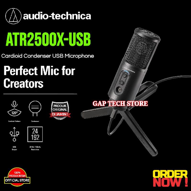 Jual Audio Technica ATR2500x-USB / ATR 2500x USB / ATR2500x USB ...