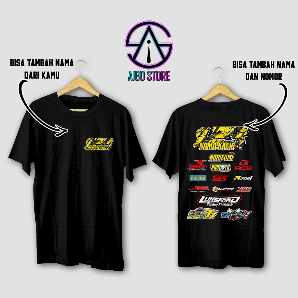 Jual KAOS RACING BISA TAMBAH NAMA DAN NOMOR SESUKAMU | KAOS REQUEST ...