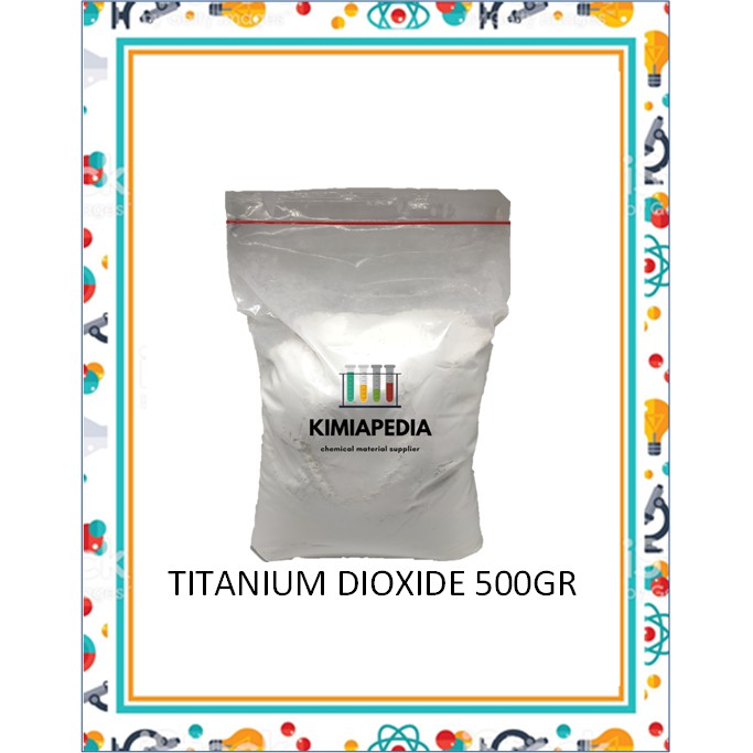 Jual Titan Titanium Dioxide Dioksida Opaque White Putih / TiO2 500gr ...