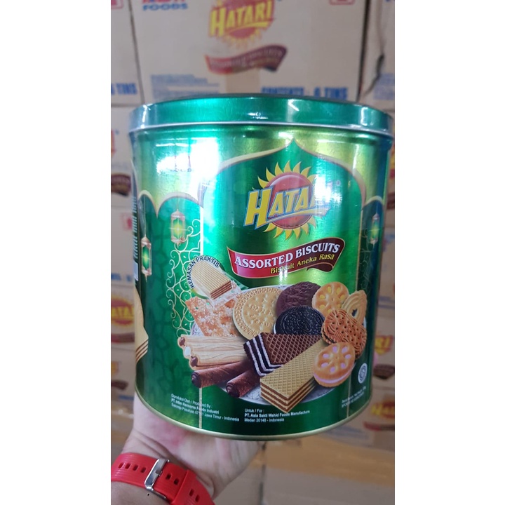 Jual Hatari Assorted biskuit 350gr KARTONAN (isi 6 kaleng) | Shopee ...