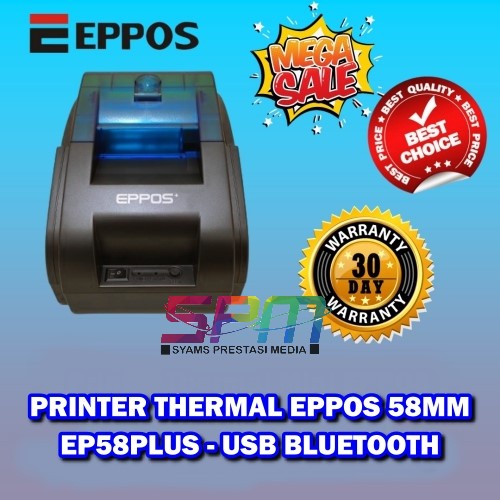 Jual PRINTER THERMAL BLUETOOTH EPPOS 58mm EP58 PLUS - USB PRINT STRUK | Shopee Indonesia