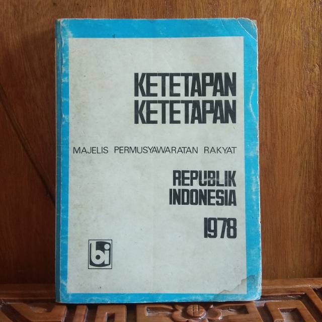 Jual BUKU ORIGINAL KETETAPAN KETETAPAN MAJELIS PEMUSYAWARATAN RAKYAT ...