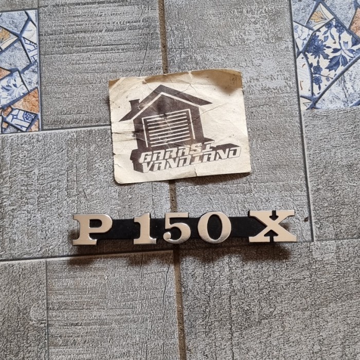 Jual emblem logo balok tepong tempong vespa px p150x | Shopee Indonesia