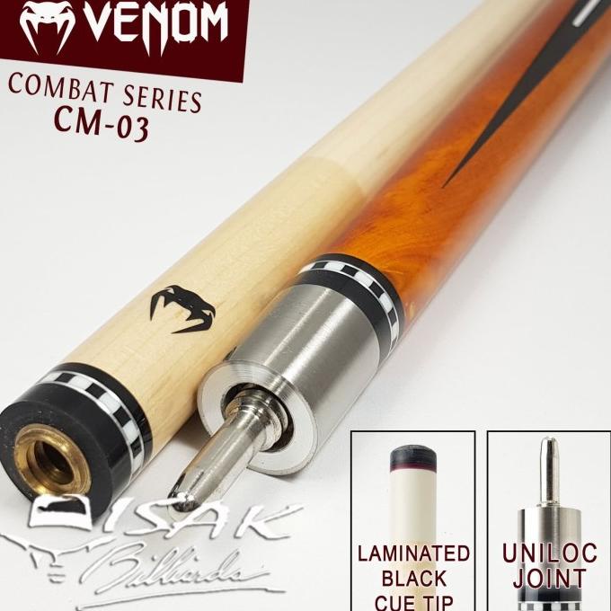Jual Venom Pool Cue Cm-03 - Combat Uniloc Series Billiard Stick Stik ...