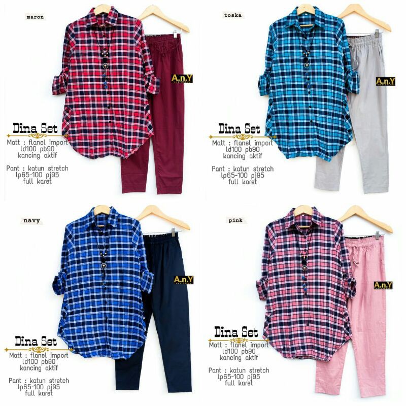 Jual Setelan Cantik Wanita ( Dina Set ) | Shopee Indonesia