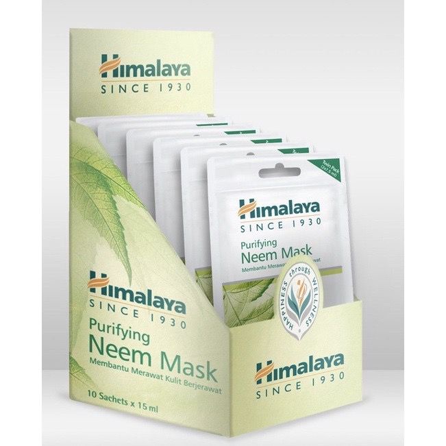 Jual HIMALAYA NEEM MASK SACHET 2 X 8 ML = 16ML / MASKER HIMALAYA SACHET ...