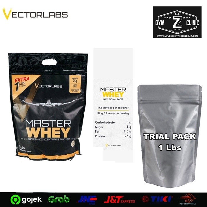 Jual Vectorlabs Master Whey 1 lbs Trial Pack Susu Protein Whey Isolate ...
